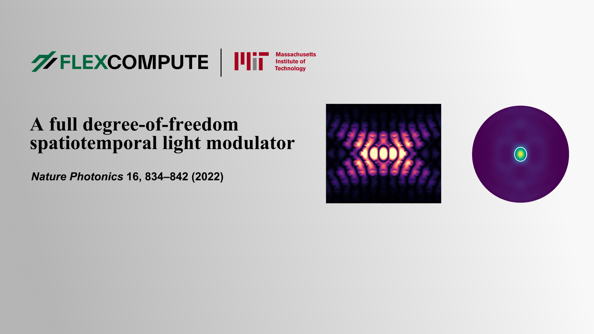 Fast, Modern Photonic Simulations: Flexcompute Tidy3D
